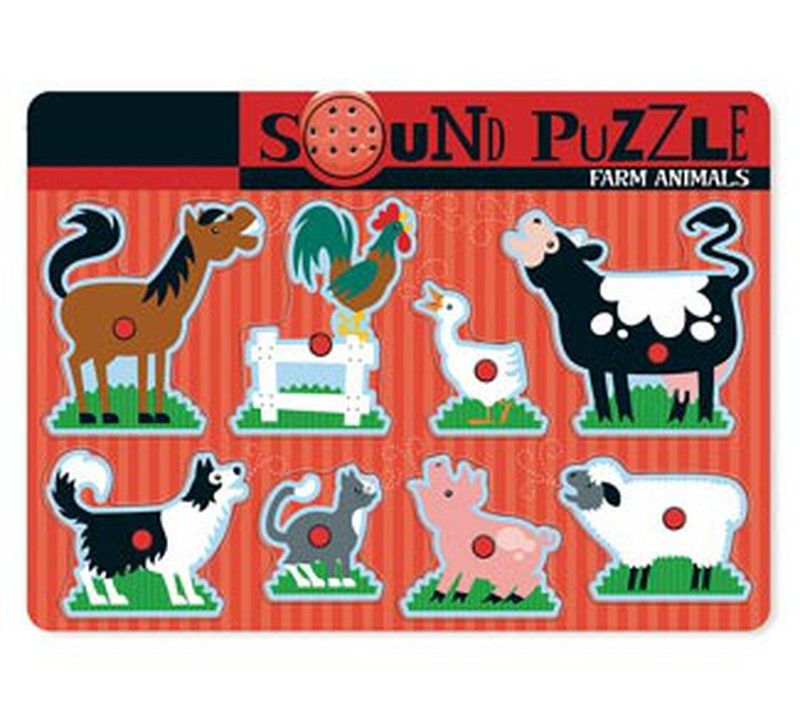 Puzzle de animales de la granja sonoro — La Tienda De La Familia